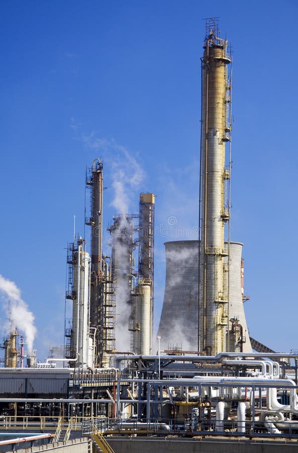 Large Oil Refinery in Italy Stock Photo - Image of petrol ...