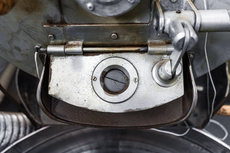 A Large Old Coffee Roaster. Professional Handmade Stock Photo - Image ...