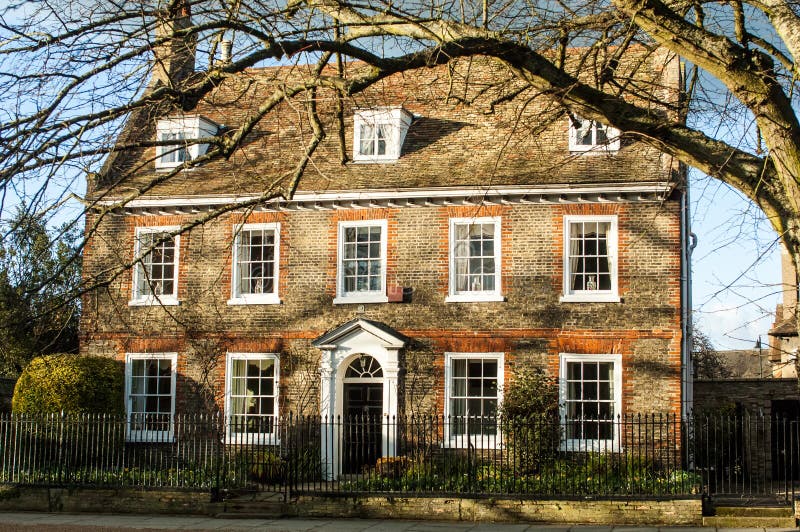 Large, old English house stock image. Image of english - 49845767