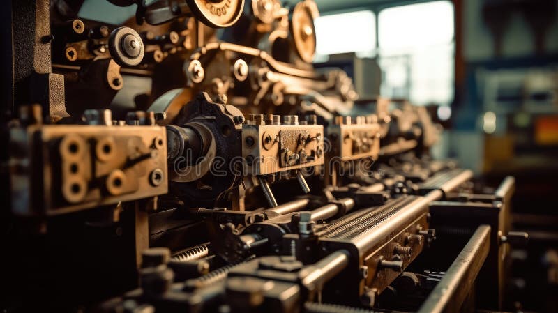 Large, Old-fashioned Machine with Many Gears and Cogs. it is Located in ...