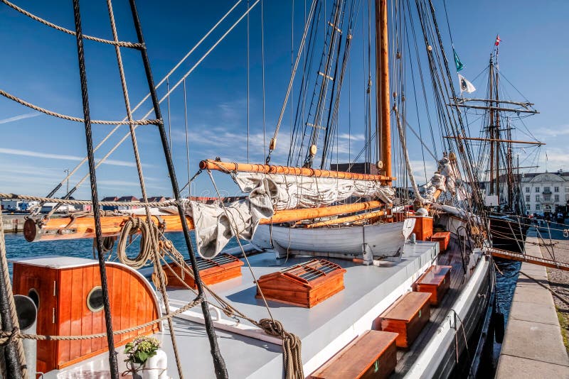 Large, old sailing ship stock image. Image of vacation - 33546433