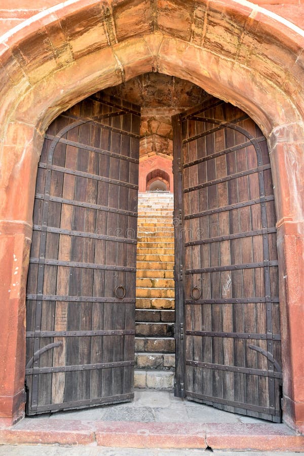 Large Old Wooden Gate Doors Stock Photo - Image of retro, wood: 67417130