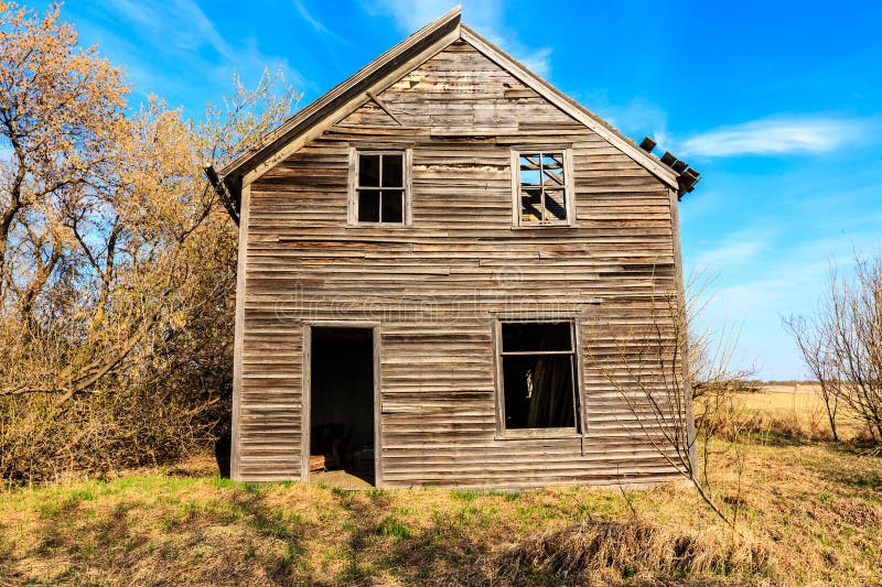 A Large, Old, Wooden House with a Lot of Windows Stock Image - Image of ...
