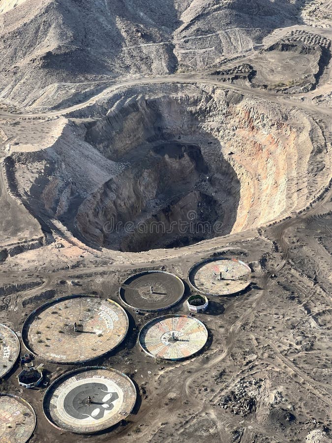 Old Open Cast Mine stock photo. Image of rock, land - 245742108