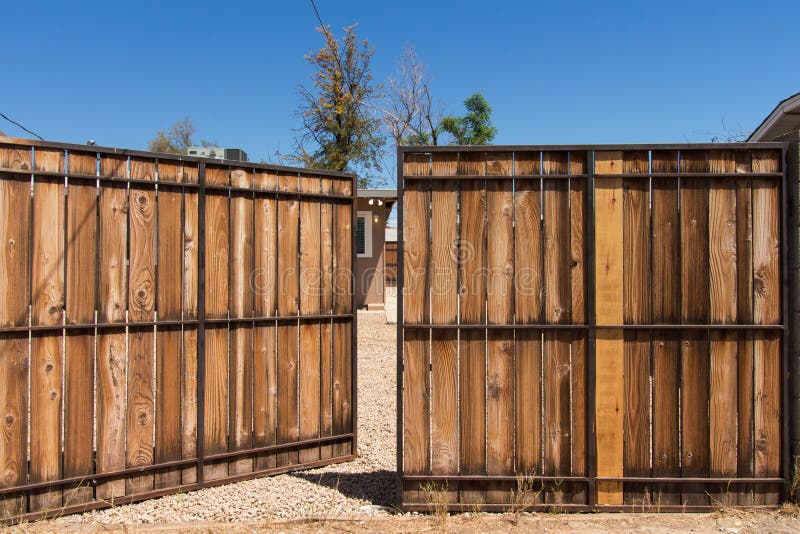 Large Open Gate stock image. Image of exterior, stones - 50479727
