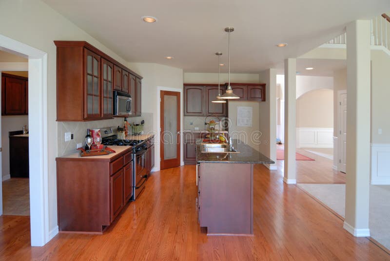 Large Open Kitchen stock photo. Image of rich, home, real - 3660432
