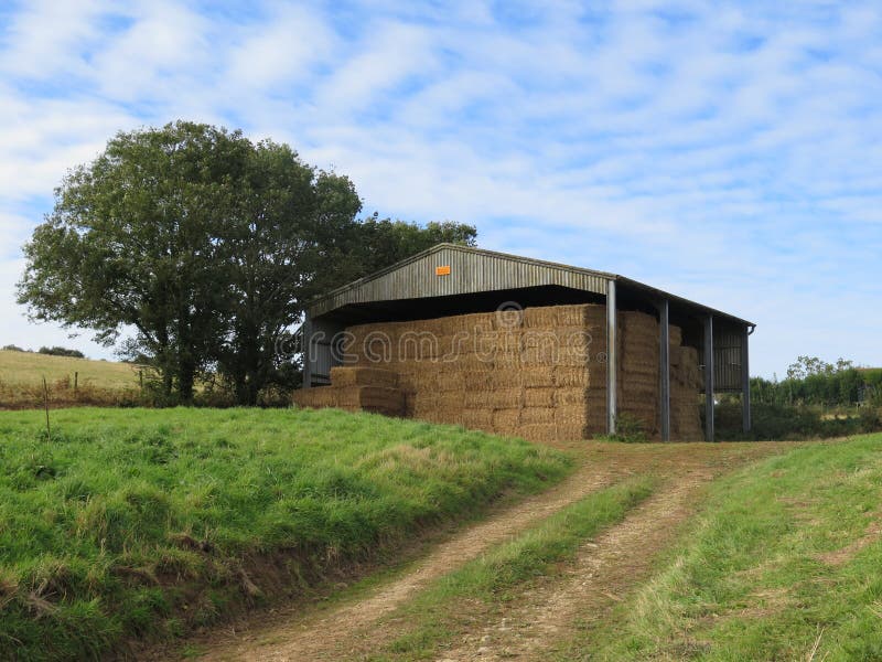 Large open sided Barn editorial stock photo. Image of dorset - 80071123