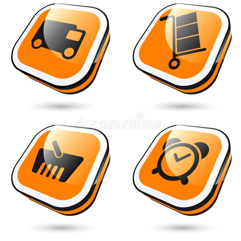 ISO Icons or Buttons stock vector. Illustration of shiny - 17966520