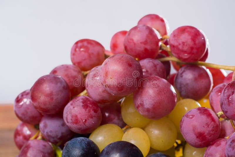 Large Organic Table Grape Globe in Assortment Served on the Tin Stock ...