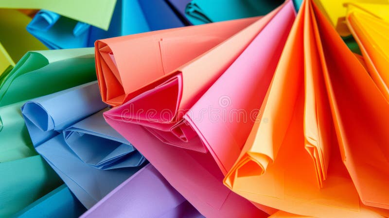 Large Origami Paper Sheets for Bigger Crafts Stock Illustration ...