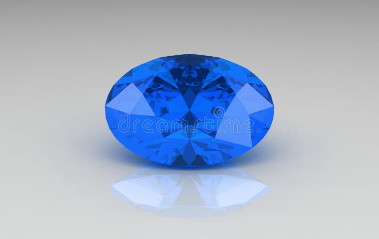 Large Oval Blue Sapphires Stock Illustrations – 61 Large Oval Blue ...