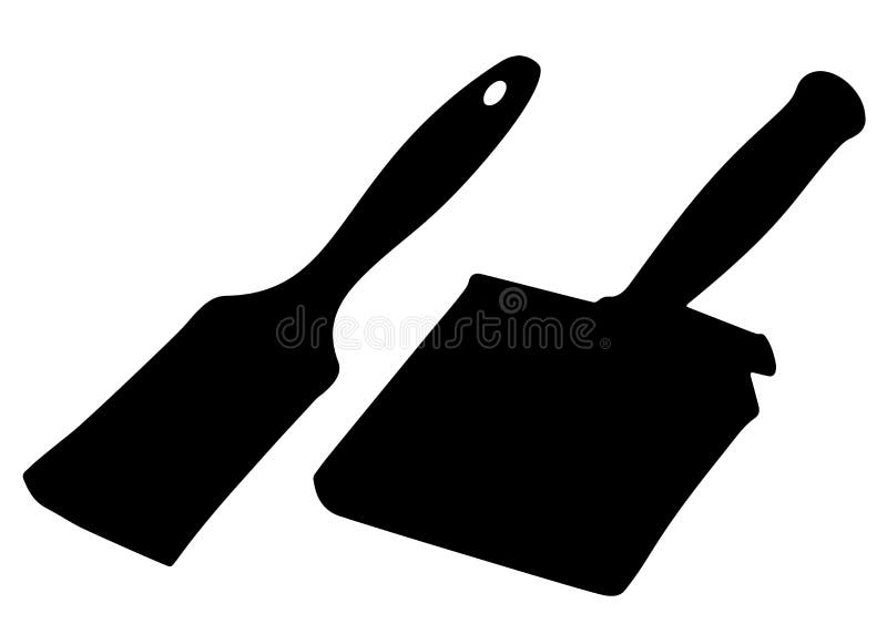 Large Paint Brushes. Vector Image Stock Vector - Illustration of ...
