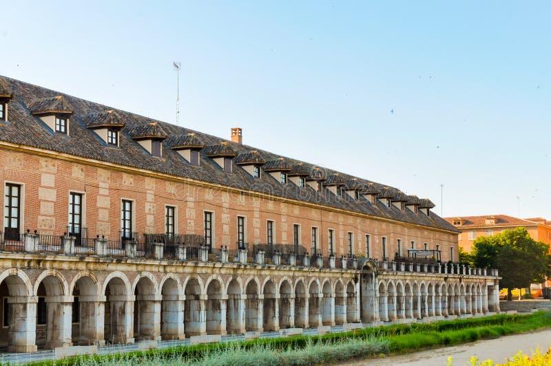 Large Palatial Building in a Garden of Aranjuez, Spain. Stock Image ...