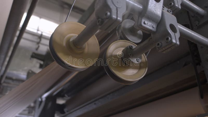 Large Paper Machine with Material Tension Rollers in Workshop Stock ...