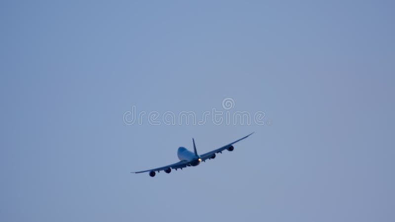 Big Airplane Gaining Altitude after Taking Off Stock Footage - Video of ...