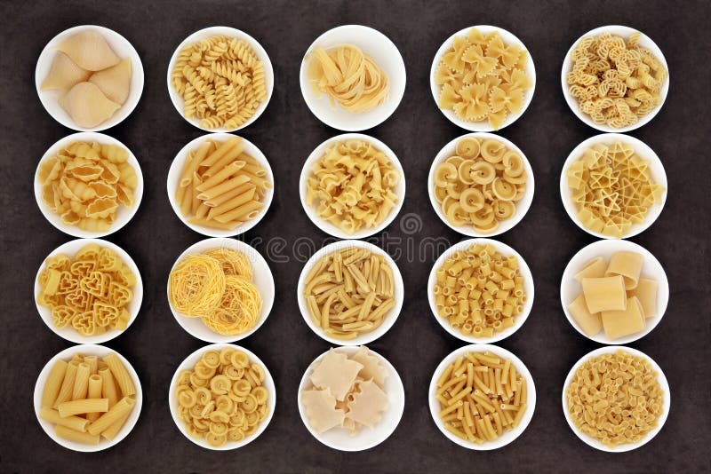 Large Pasta Sampler stock image. Image of vegetarian - 54806647