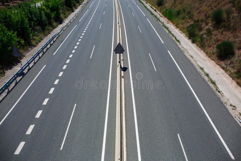 Large paved road stock image. Image of blank, large, highway - 84776763