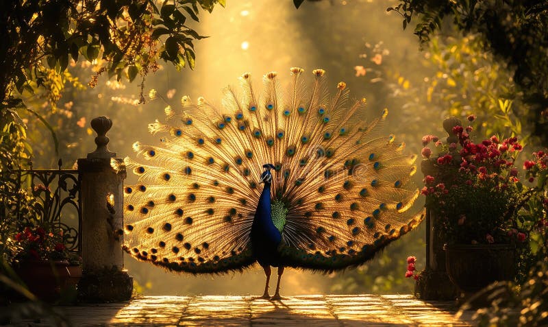 Large Peacock Standing Bridge Stock Photos - Free & Royalty-Free Stock ...