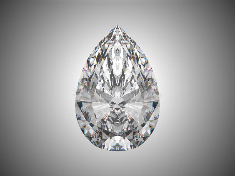 Large pear cut diamond stock illustration. Illustration of background ...