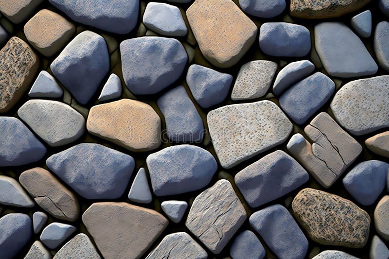 Large Pebble Stones Texture - Generative AI Stock Illustration ...