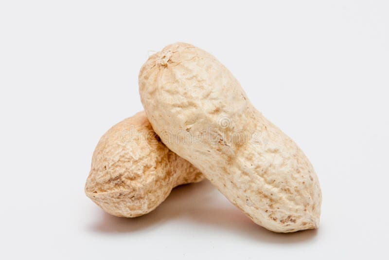 Large Peeled Peanuts Close-up of Beans in the Shell. Unpeeled Peanuts ...