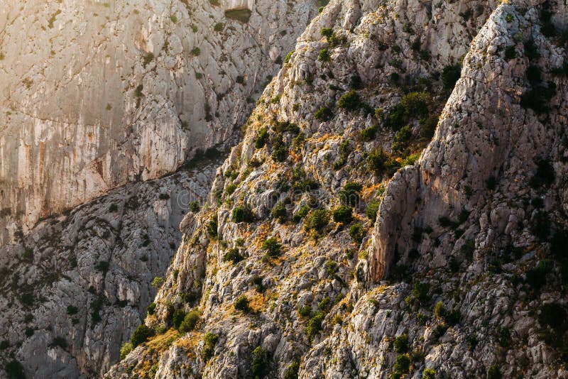 Large Picture Rocks in the Rays of the Setting Sun Stock Image - Image ...