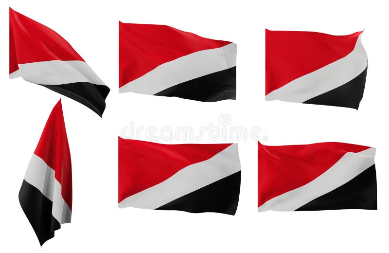 Six Different Positions of the Flag of the Principality of Sealand ...