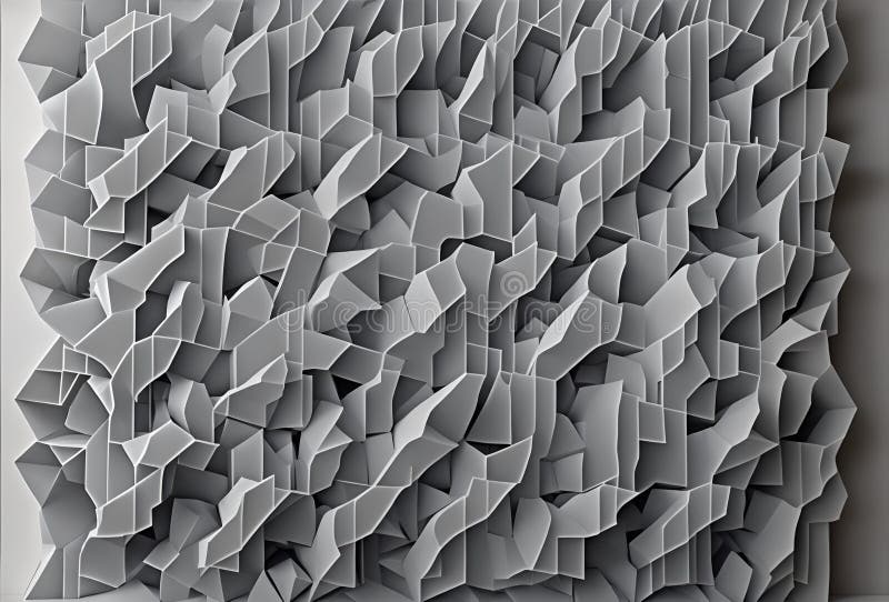 A Large Piece of Art Made Out of Paper Stock Illustration ...