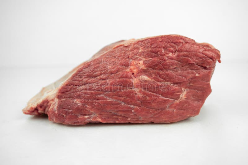 Large Piece of Beef Tenderloin, Raw Meat, Isolated on White Stock Photo ...