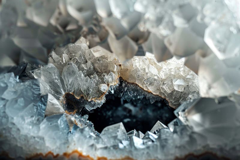 A Large Piece of Crystal with a Hole in the Middle Stock Photo - Image ...