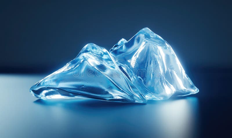 A Large Piece of Ice is on a Table Stock Photo - Image of arctic, cool ...