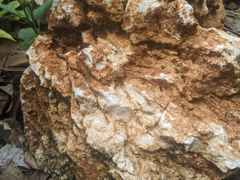 A Large Piece of Natural Stone with a Unique Shape and Rough Texture ...