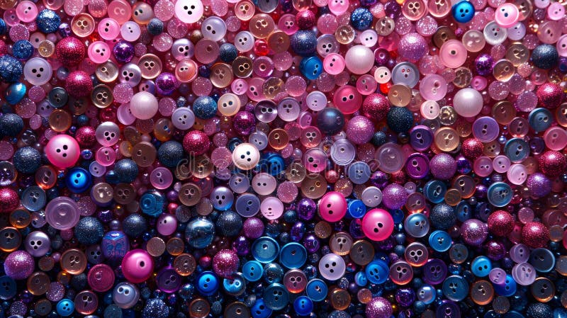 A Large Pile of Buttons that are All Different Colors, AI Stock Photo ...