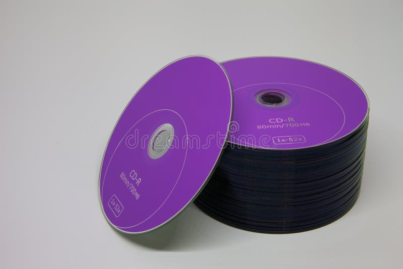 Large Pile of Cd Disks on the Table. Stock Image - Image of large ...