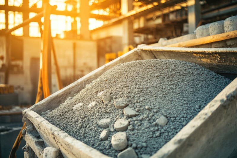 A Large Pile of Cement is Seen in a Building, Suitable for Use in ...