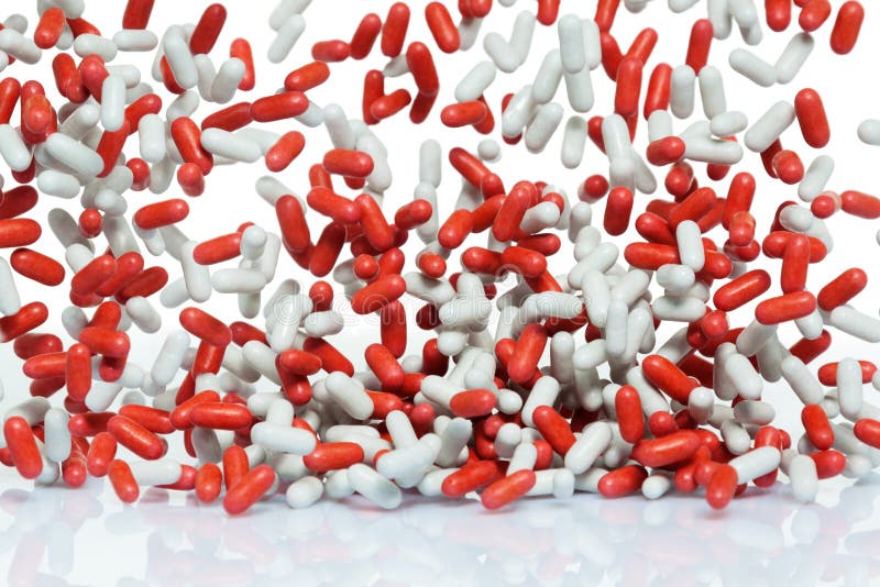 Large Pile of Drugs Falling on the Table Stock Image - Image of falling ...