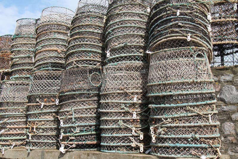 Fishing Pots. stock image. Image of port, lobsters, crabs - 20942639