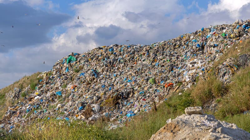 Garbage Dump Site Hill stock image. Image of europe - 245234855