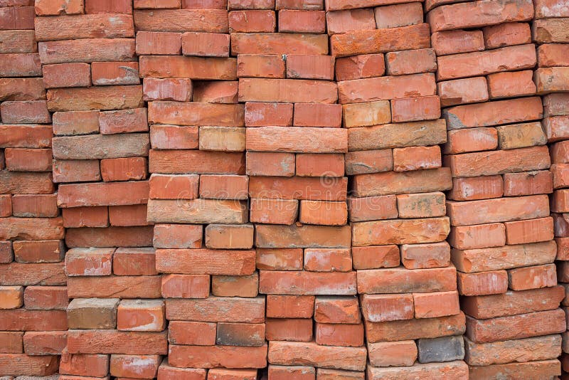 Large Pile of Red Bricks Background 2 Stock Photo - Image of ...