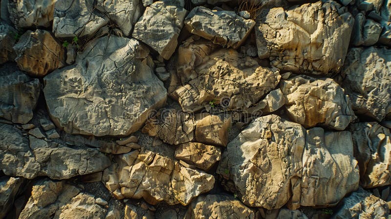 A Large Pile of Rocks that are Stacked Together Stock Photo - Image of ...