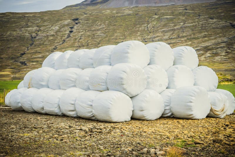 A Large Pile of Round Bales Stacked on Top of Each Other Stock Image ... A Large Pile of Round Bales Stacked on Top of Each Other Stock Image ...