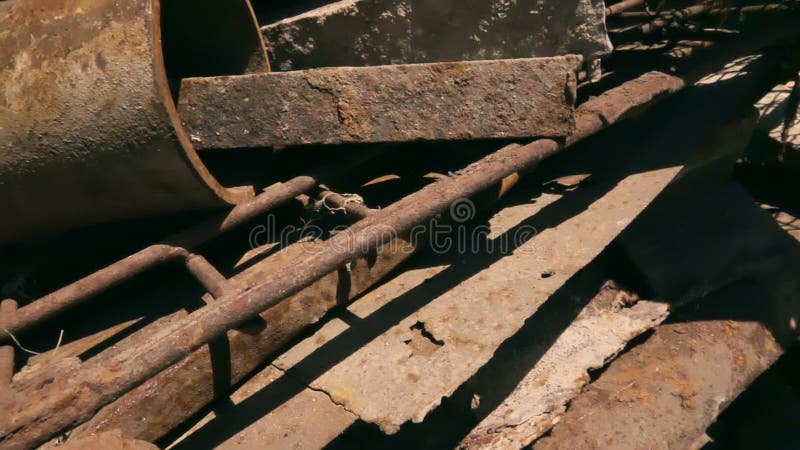 A large pile of rusty iron stock footage. Video of rusty - 152821288