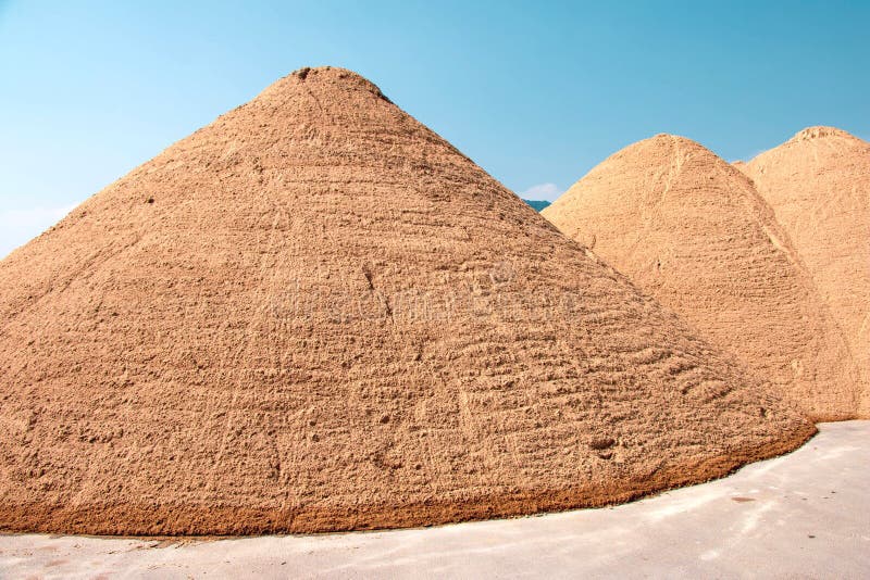 Large Pile of Sand in Construction Site Stock Image - Image of large ...