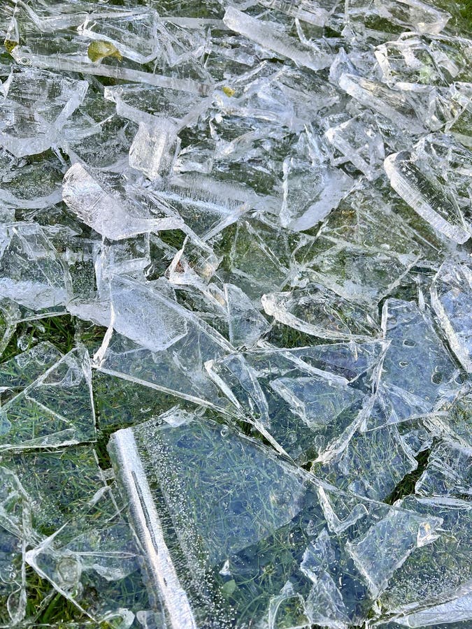 Smashed Ice stock photo. Image of grass, pile, large - 298477660