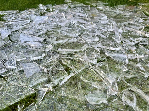 Smashed Ice stock photo. Image of grass, pile, large - 298477660