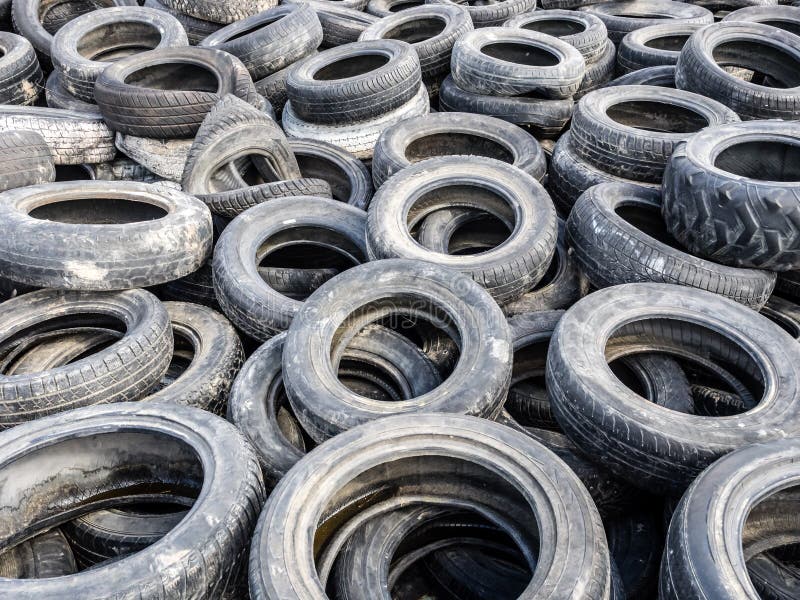 Large Pile of Tires Dump, Illegal Garbage Dump Stock Image - Image of ...