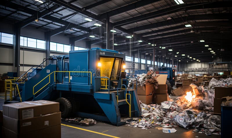 Large Pile of Trash in Warehouse Stock Photo - Image of pile, packed ...