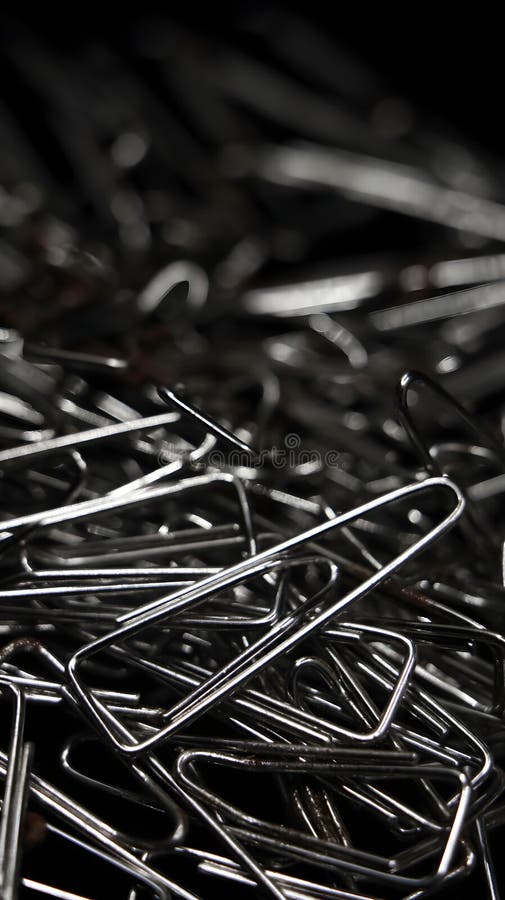 Triangular Shaped Shiny Silver Paper Clips Stock Photos - Free ...