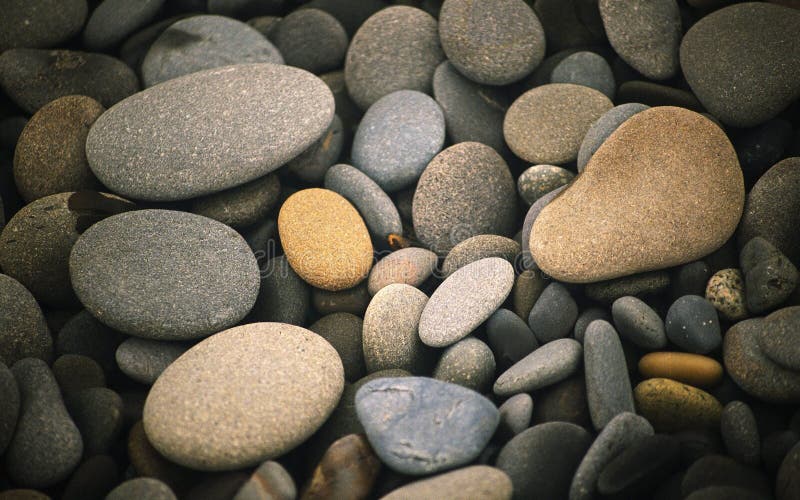 Large Pile of Various Pebbles. Stock Photo - Image of outdoorsy ...