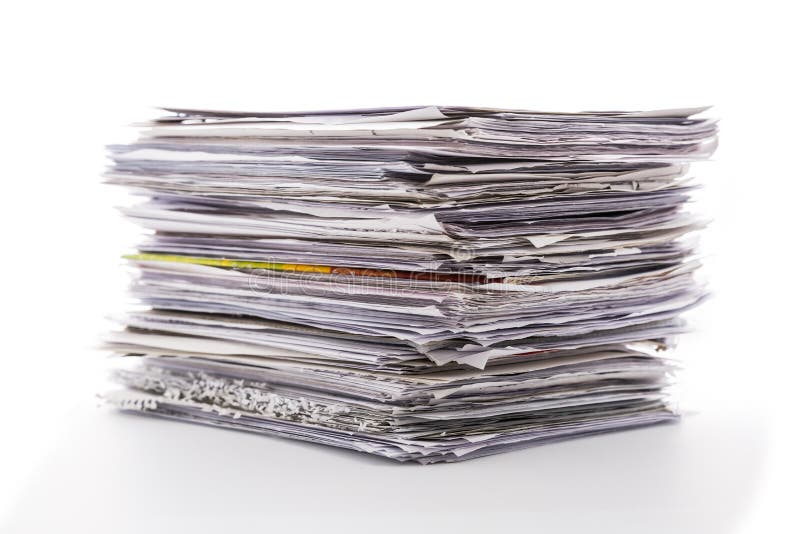 Waste paper recycle stock photo. Image of document, crumple - 18643640